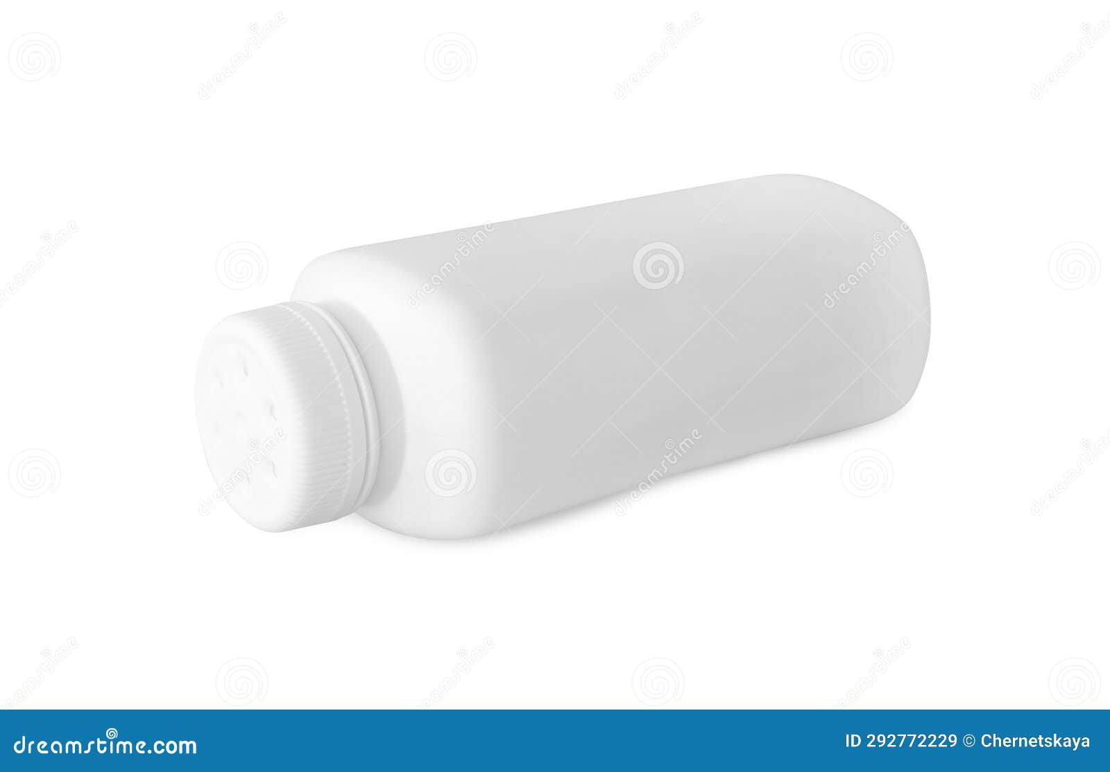 Blank Bottle of Baby Powder Isolated on White Stock Image - Image of ...