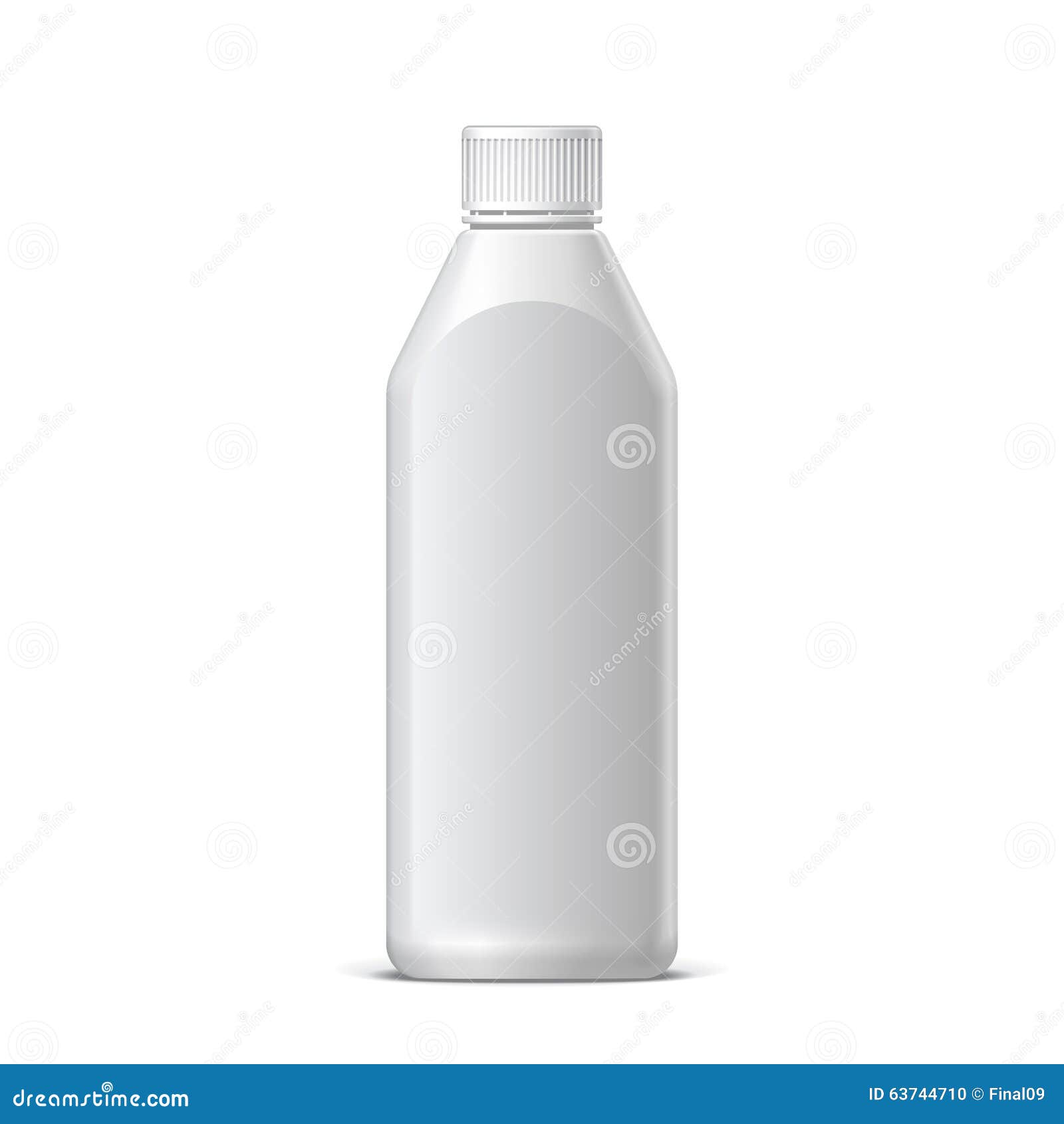Blank Bottle Realistic On White Background Vector | CartoonDealer.com ...