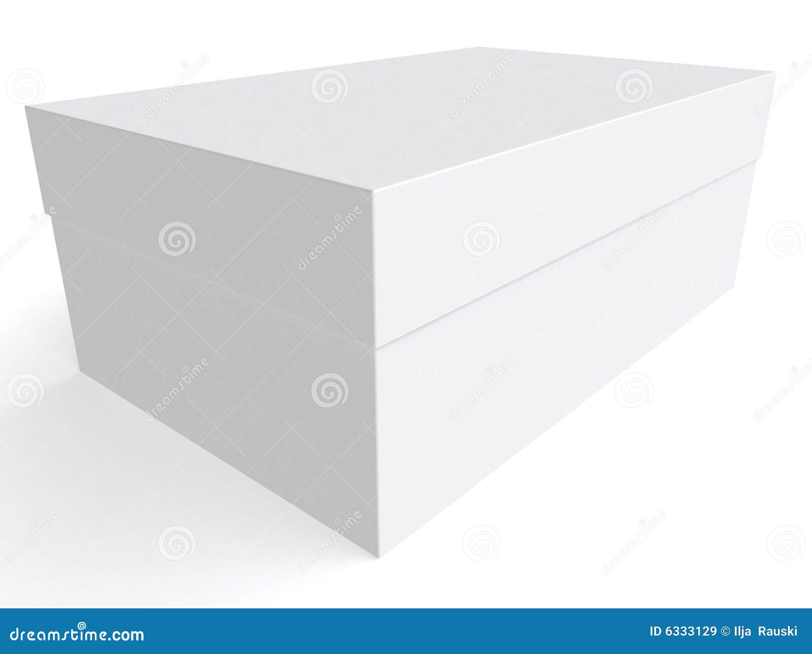 Blank box 3d stock illustration. Illustration of customized - 6333129