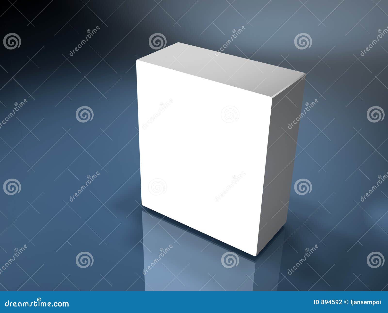 Blank box stock illustration. Illustration of perspective - 894592
