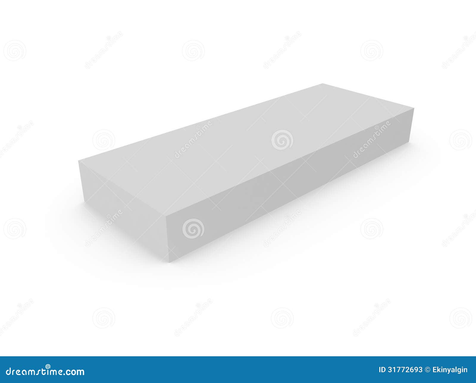 Blank Box stock illustration. Illustration of gray, object - 31772693