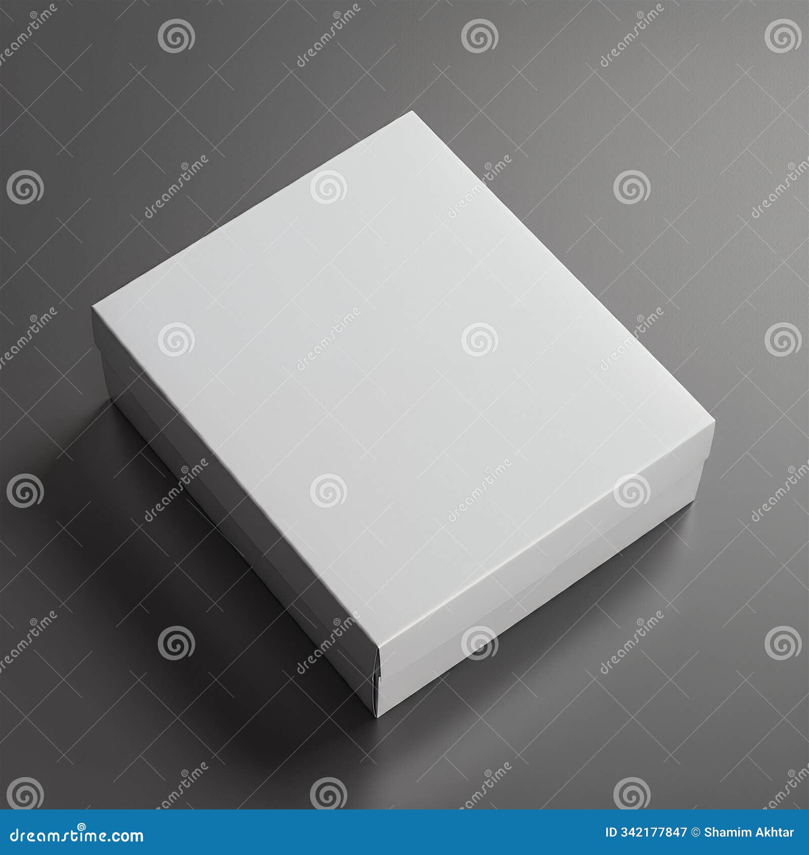 Blank Box Mockup To Add Custom Design Stock Illustration - Illustration ...