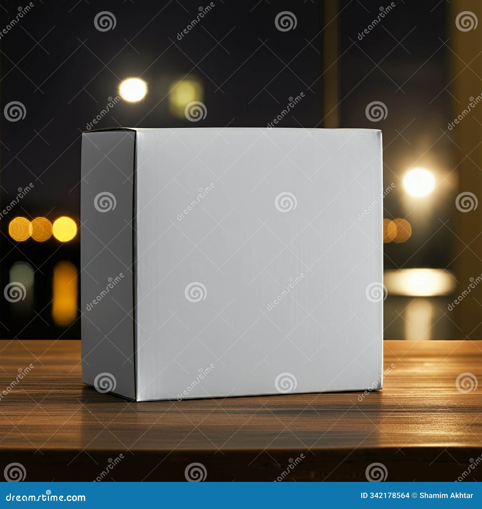 Blank Box Mockup To Add Custom Design Stock Illustration - Illustration ...