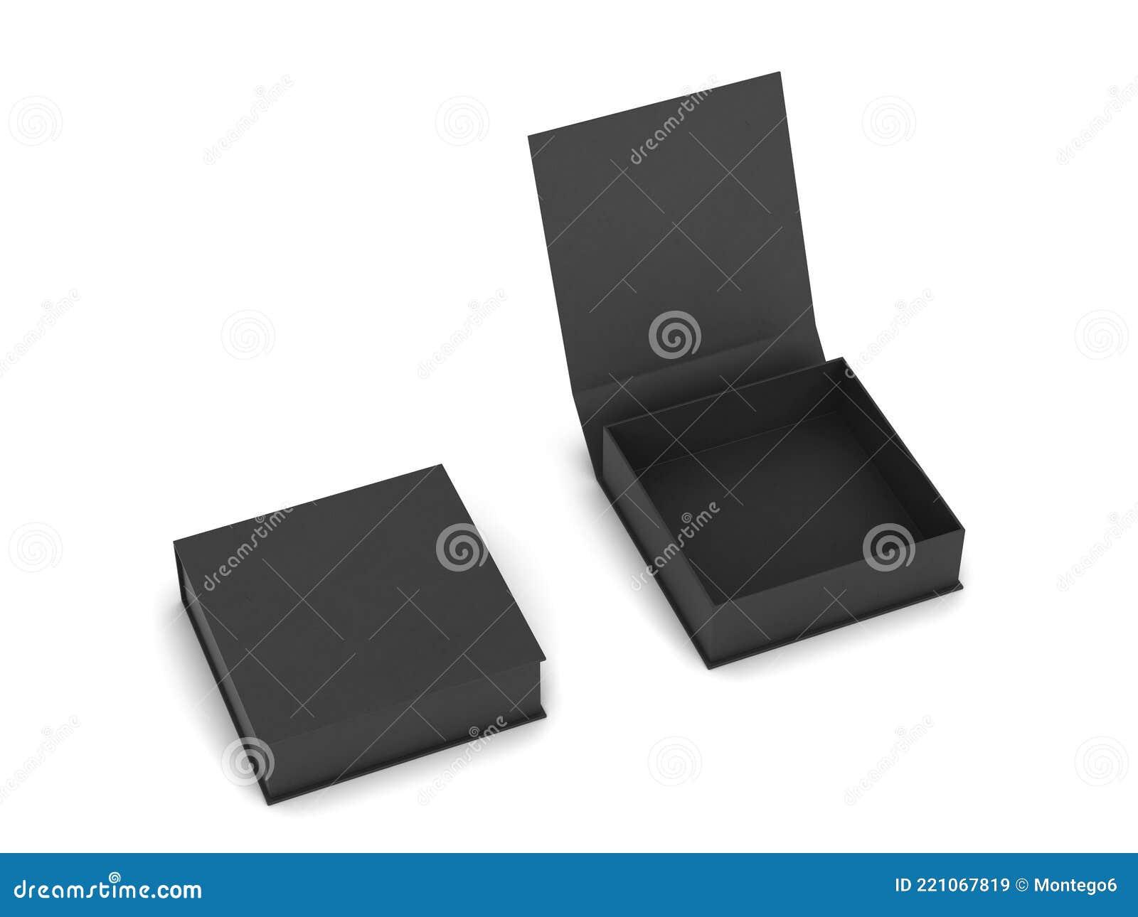 Blank box packaging mockup stock illustration. Illustration of ...