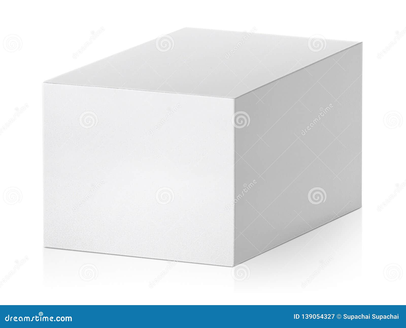Blank Box for Product Design Isolated on White Background Stock Image ...