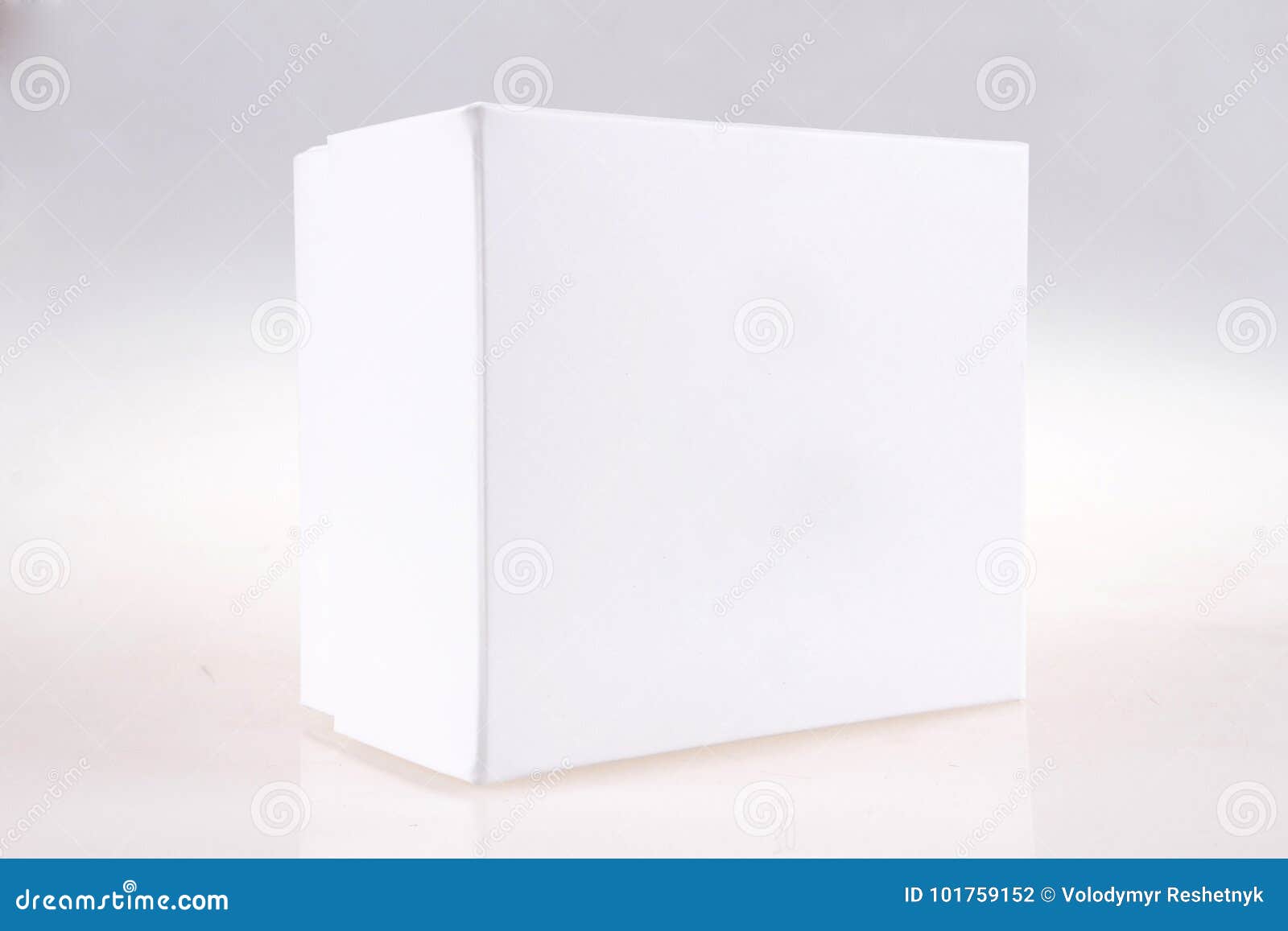 Blank Box on White Background Stock Photo - Image of commercial ...