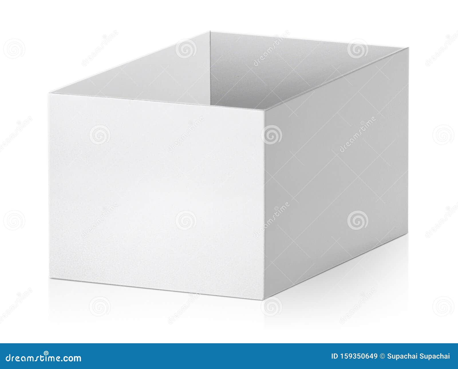 Blank Box on White Background Stock Image - Image of icon, vector ...