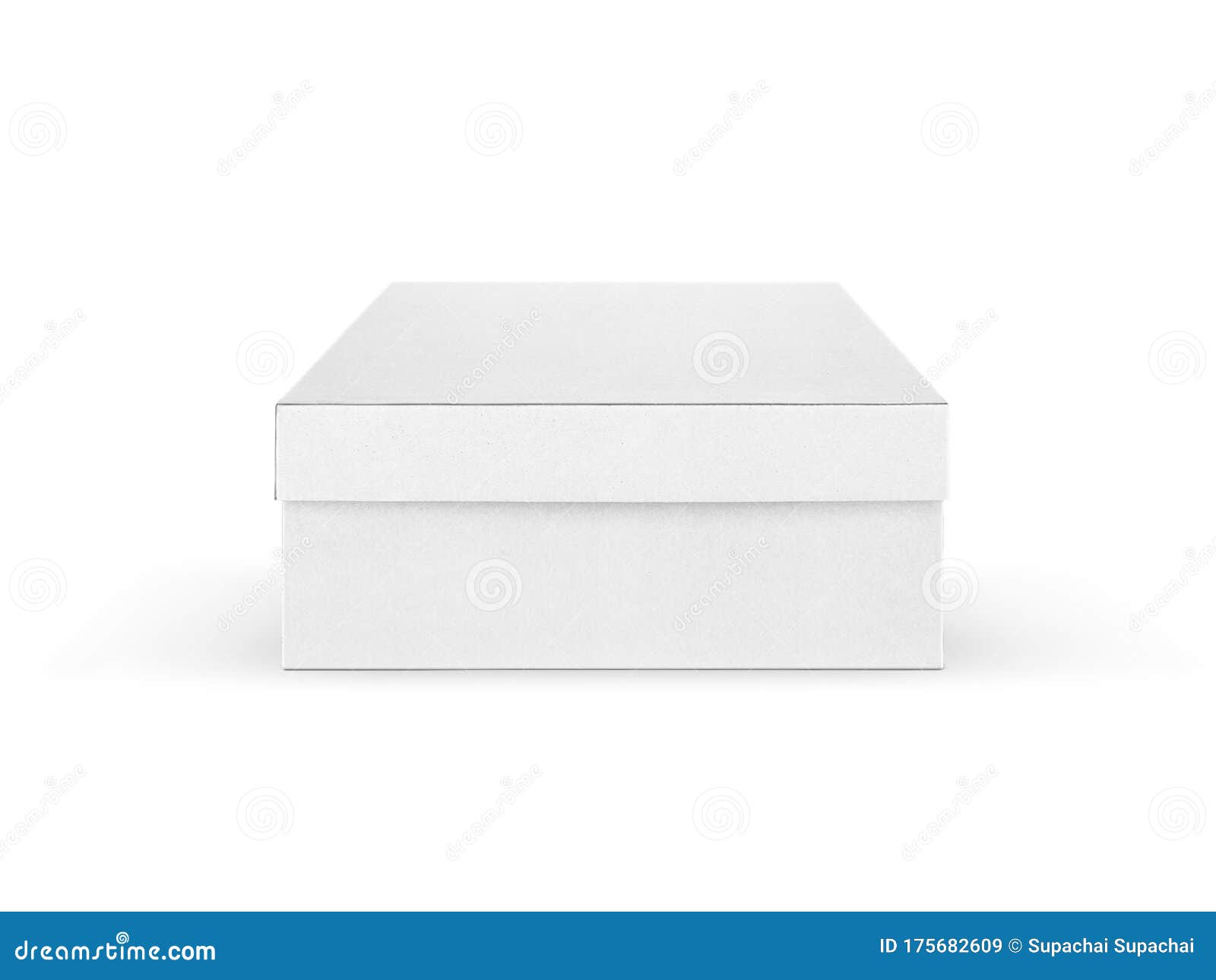 Blank Box on White Background Stock Image - Image of gift, blank: 175682609