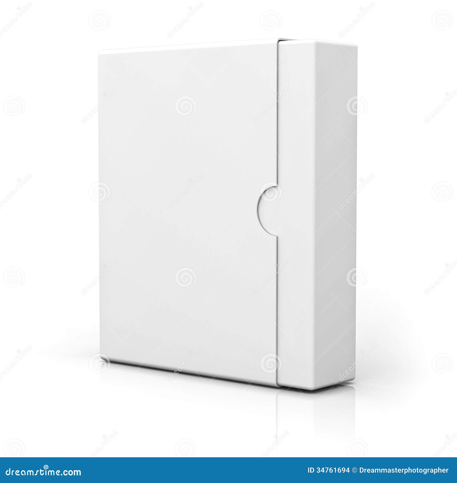 Blank Box on White Background Stock Illustration - Illustration of ...