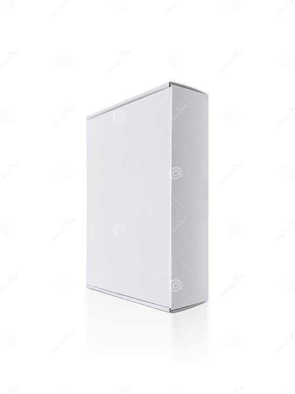 Blank Box on White Background with Reflection Stock Image - Image of ...