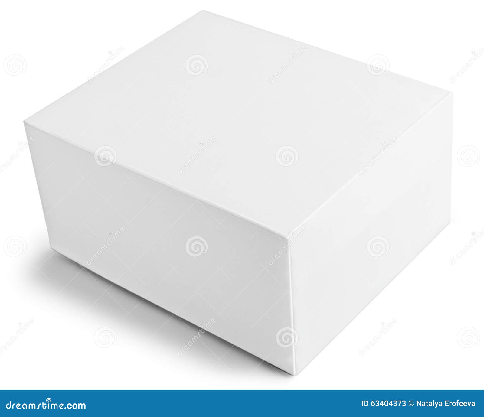 Blank Box on White Isolated Background Stock Image - Image of gift ...