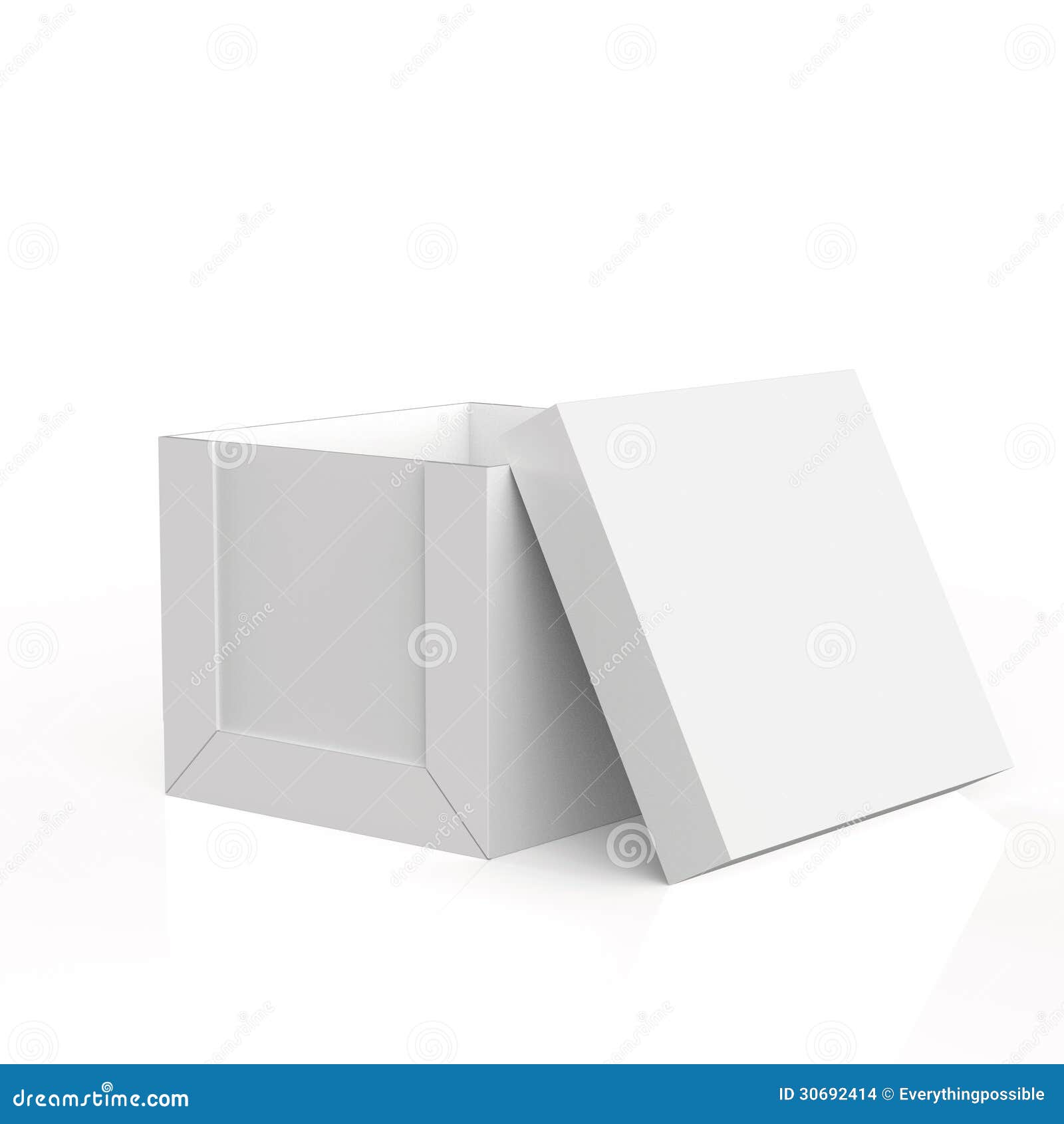 Blank boxes on white stock illustration. Illustration of open - 30692414