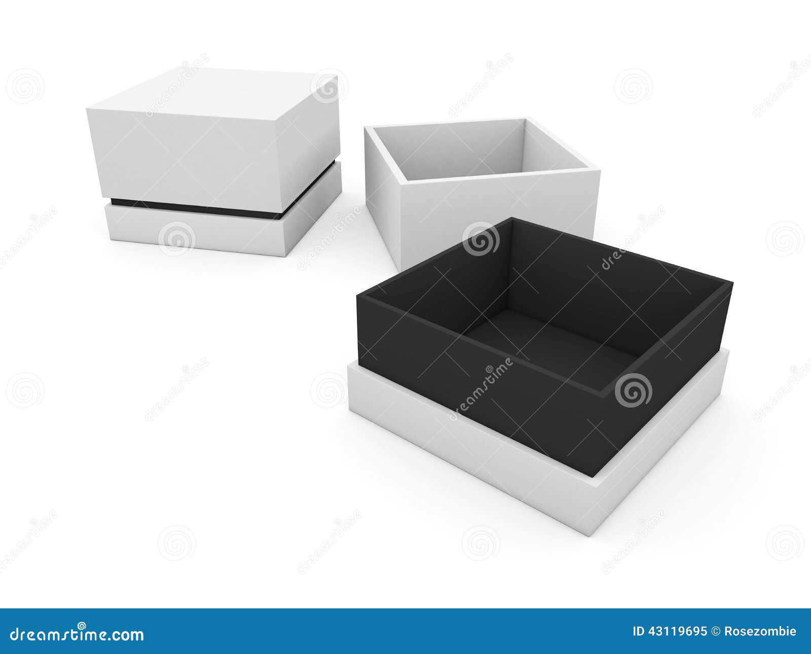 Blank boxes stock illustration. Illustration of case - 43119695