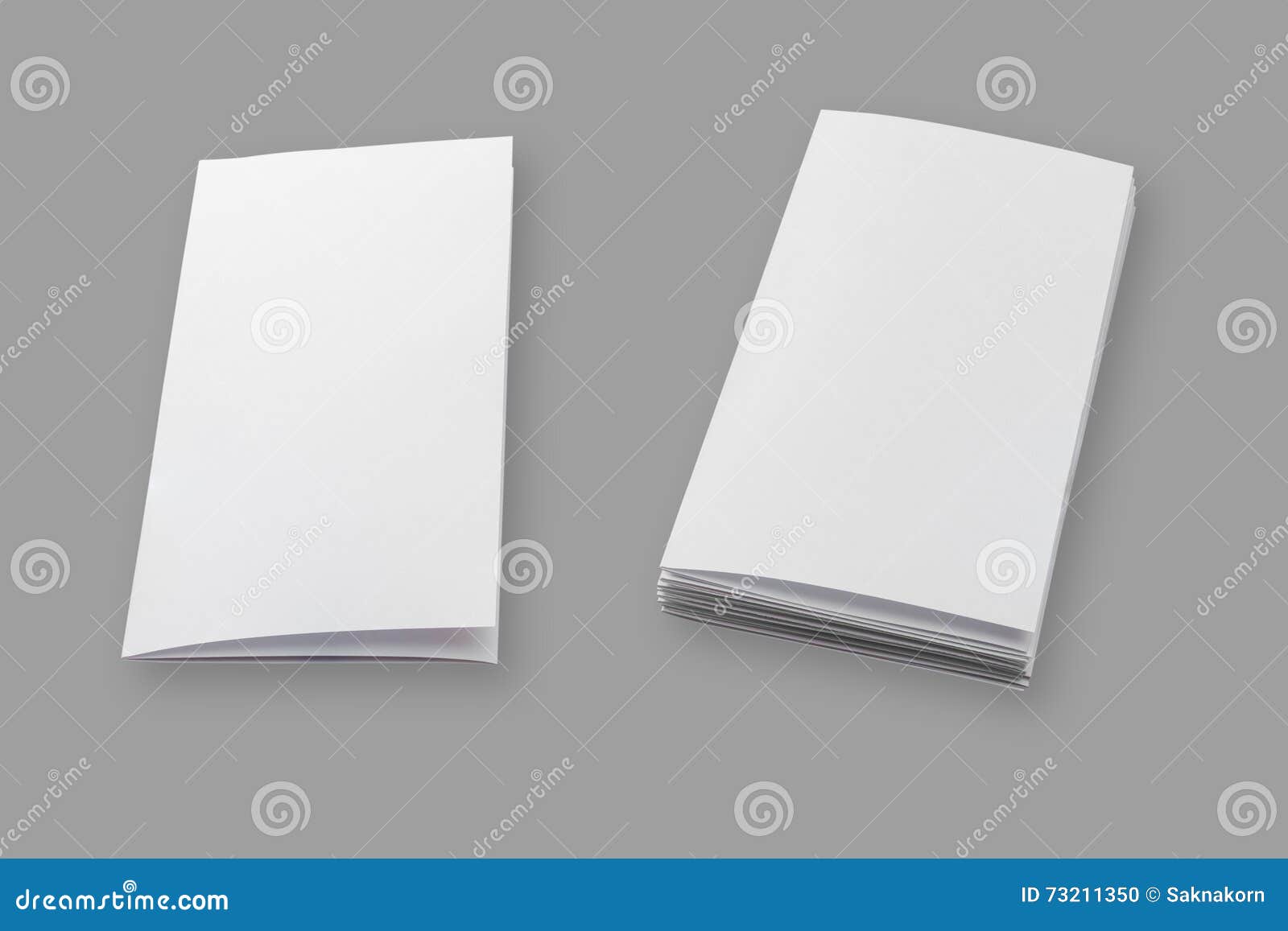Blank brochure paper stock photo. Image of folder, paper - 73211350