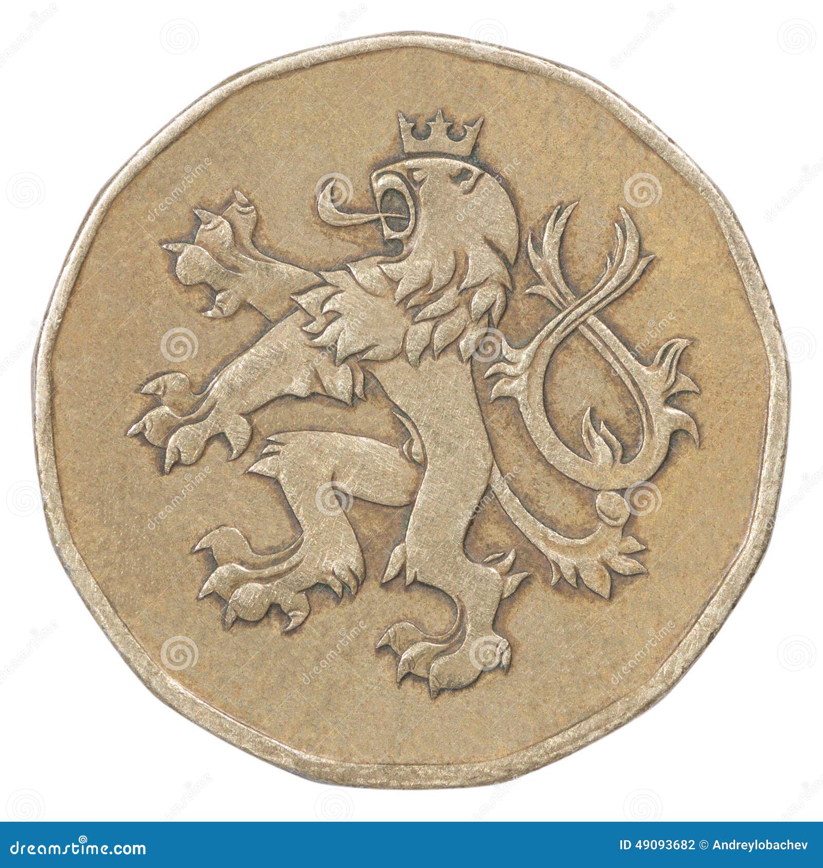 Blank bronze coin stock photo. Image of currency, economy - 49093682