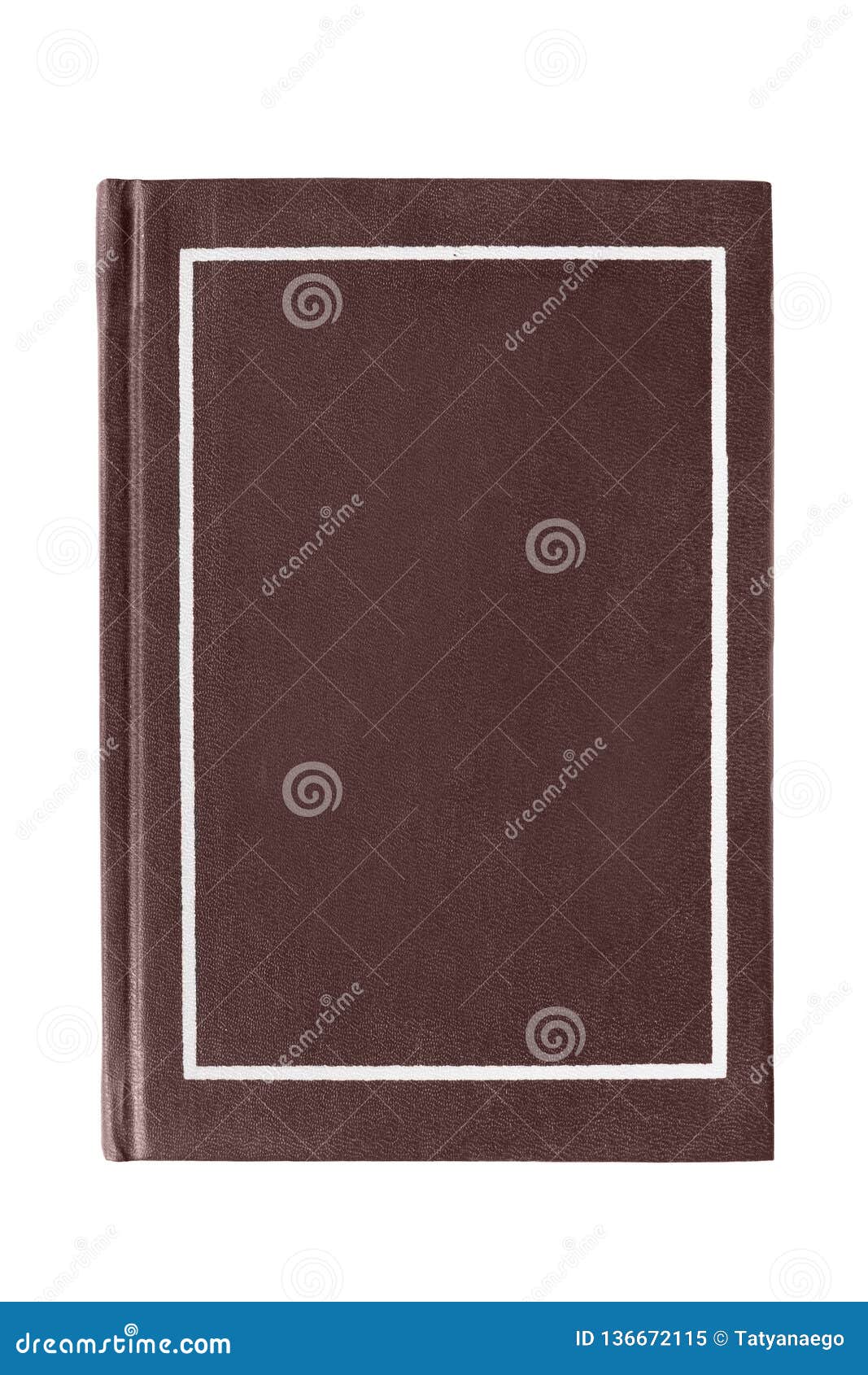 Brown book isolated stock image. Image of cover, literature - 136672115