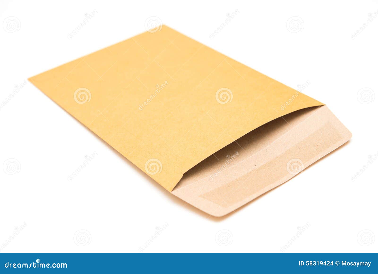 Blank Brown Envelope for Documents Stock Photo - Image of packaging ...