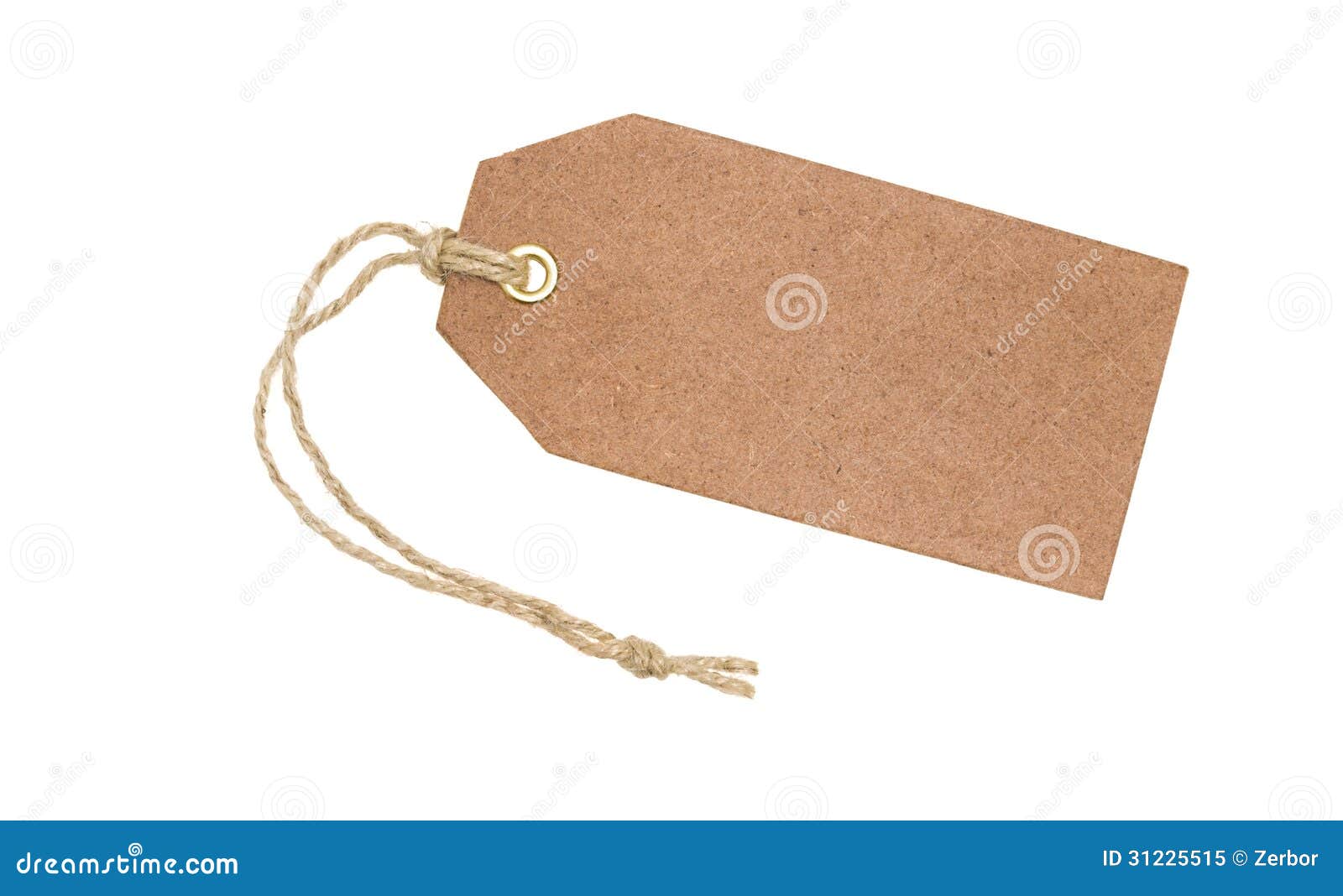Blank brown label stock image. Image of badge, notice - 31225515