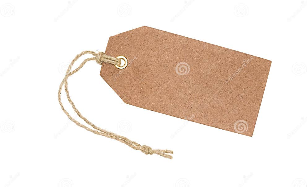 Blank brown label stock image. Image of badge, notice - 31225515