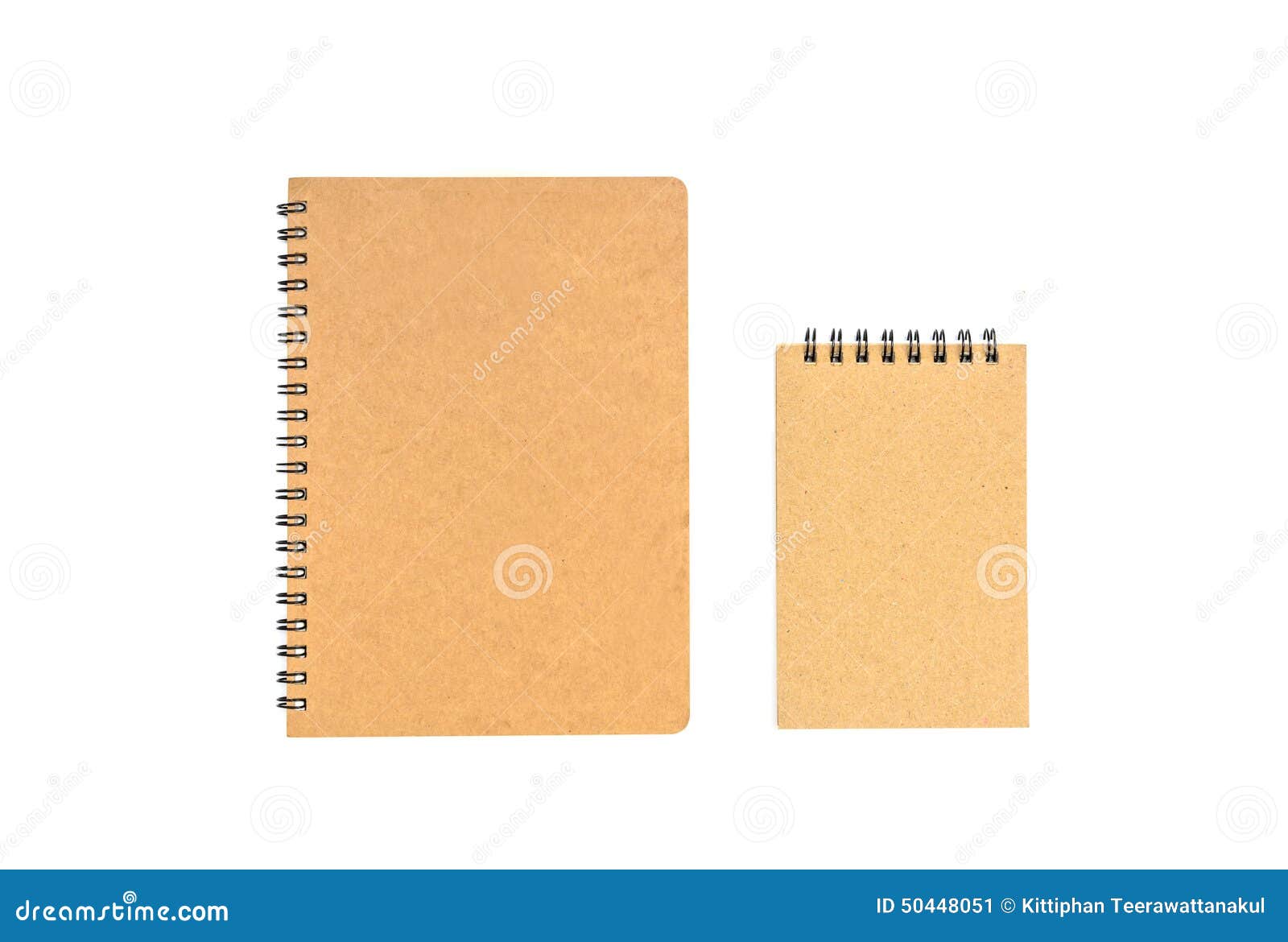 Blank Brown Notebook Isolated Stock Image - Image of clean, notepad ...