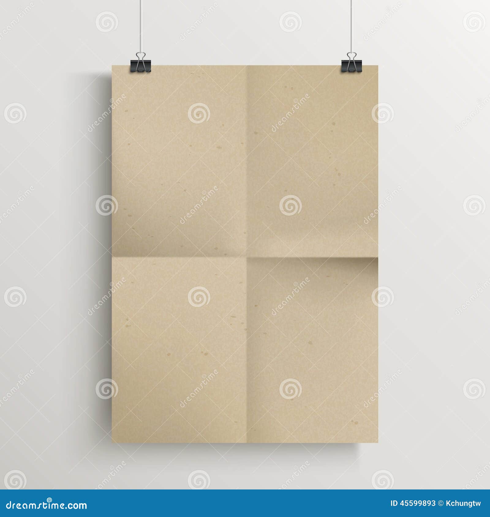 Blank Brown Poster Template Stock Vector - Illustration of showing ...