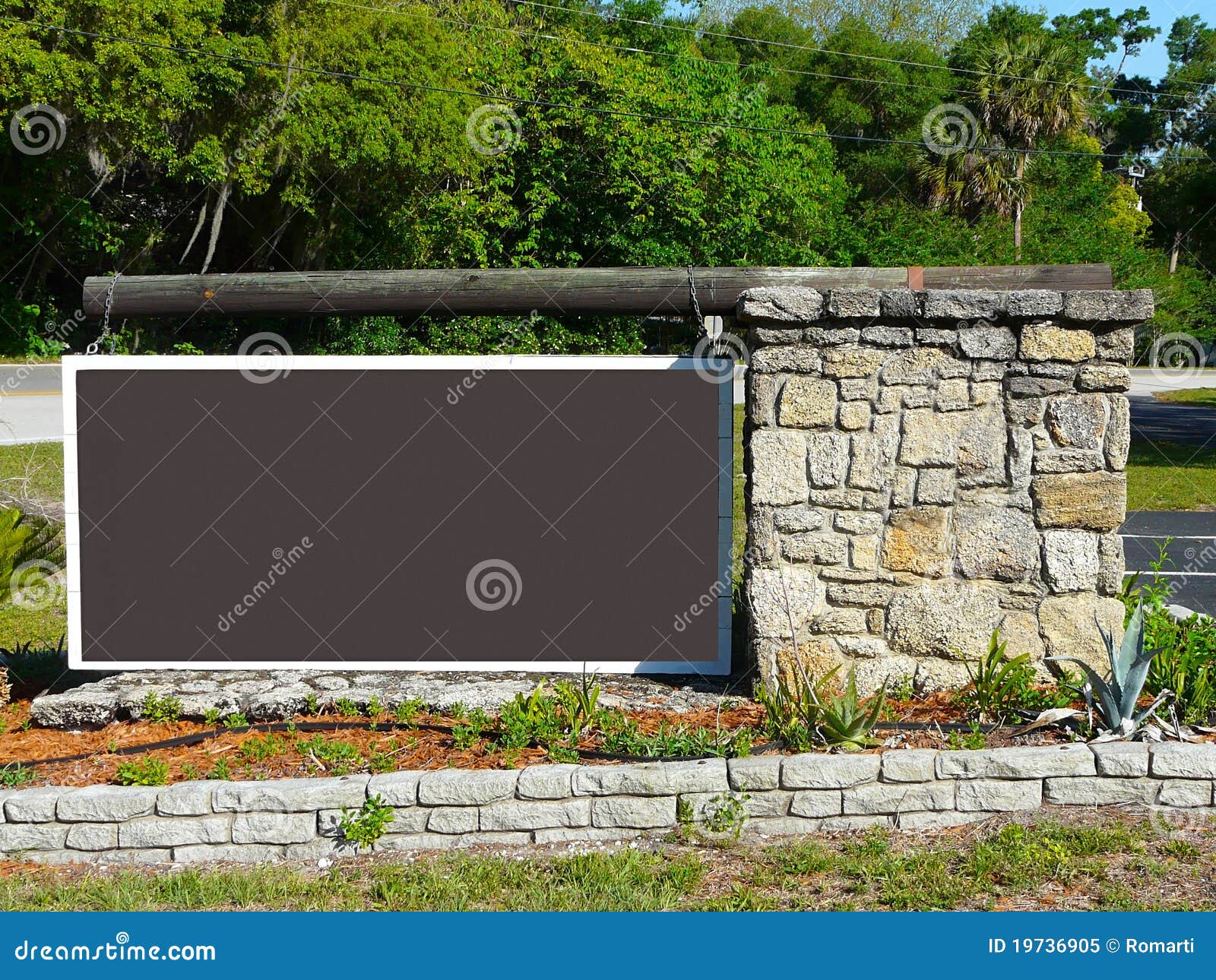 Blank Brown Sign stock image. Image of clear, advertisement - 19736905