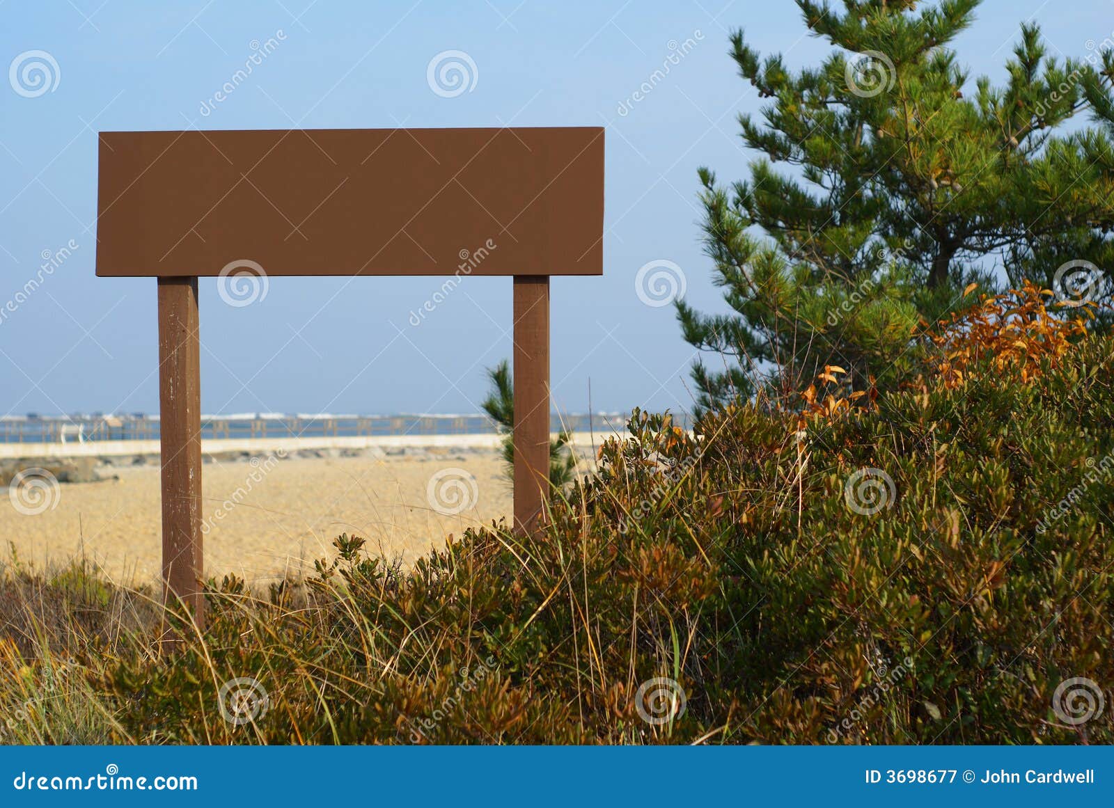 Blank brown sign stock image. Image of park, space, exit - 3698677