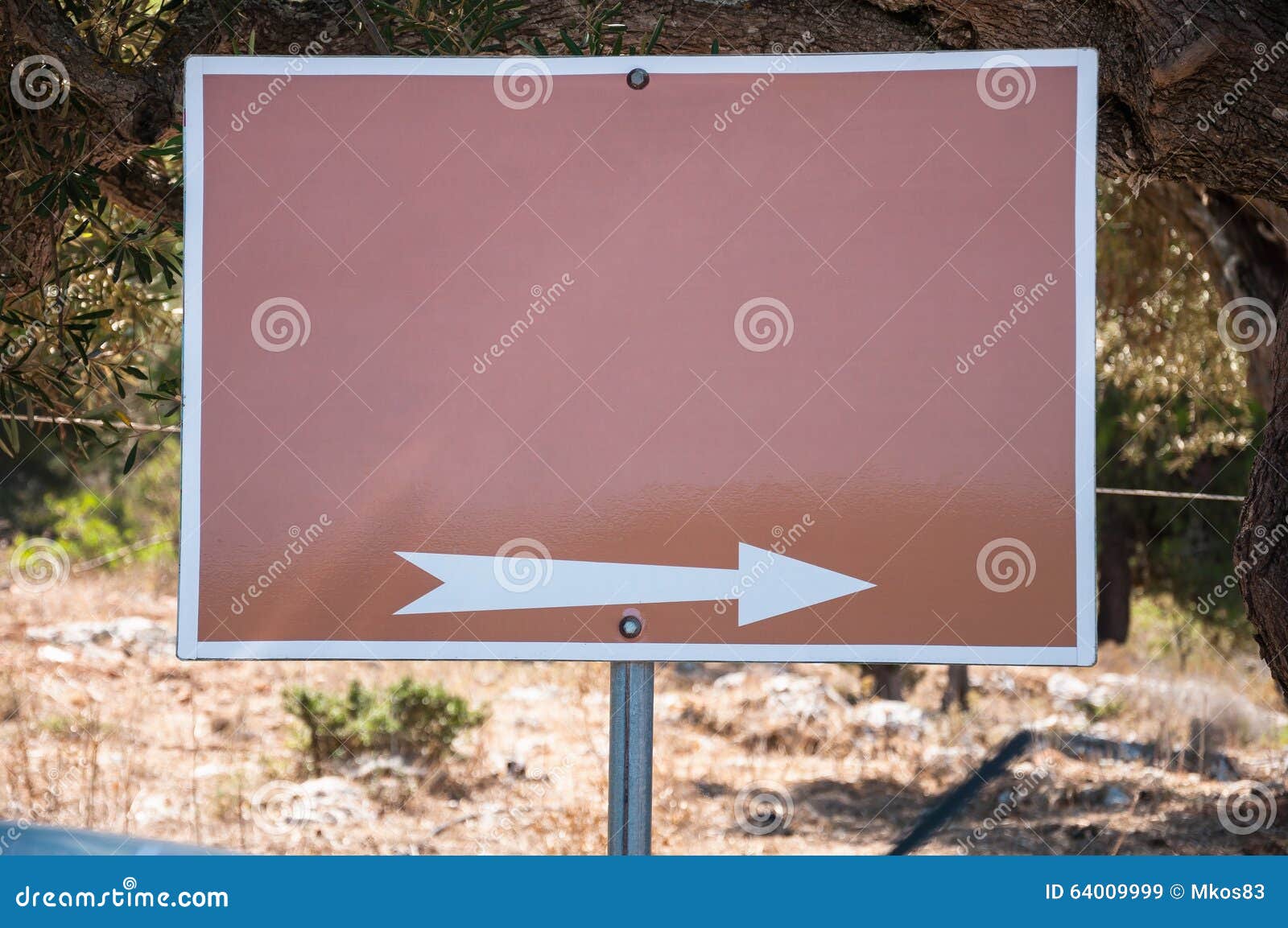 Tourist Sign Giving Directions And Distances On A Hiking Path In ...