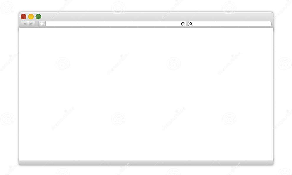 Blank Browser Window.Browser Window in White. Stock Illustration ...