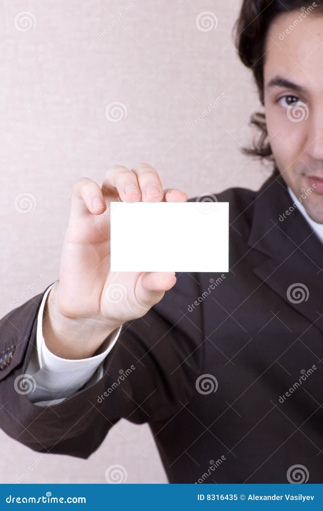 Blank business card stock image. Image of office, visiting - 8316435