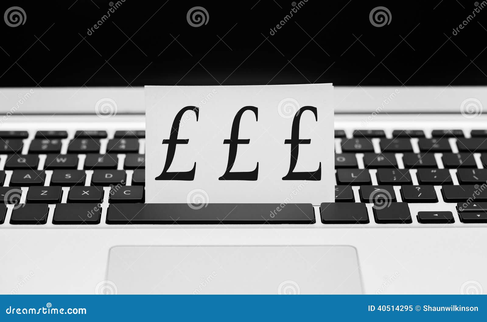 Blank Business Card on Computer Keyboard Stock Image - Image of ...