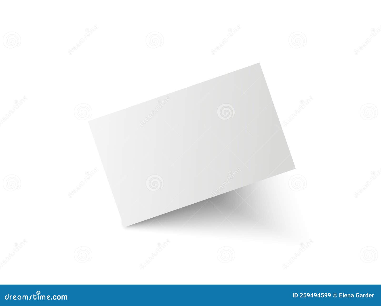 Blank Business Card. Falling Voucher Template. Empty Gift Cards Stock ...