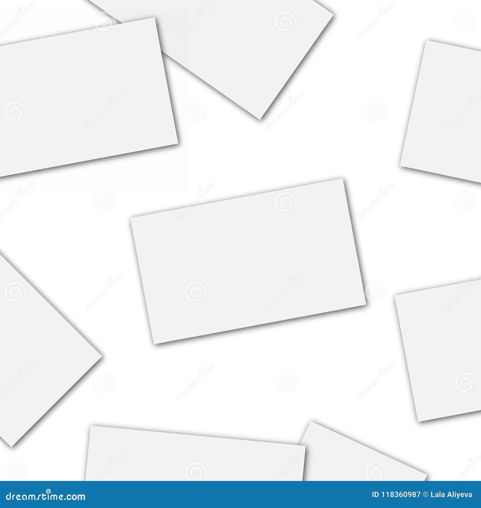 Blank of Business Card Template. Vector Stock Vector - Illustration of ...