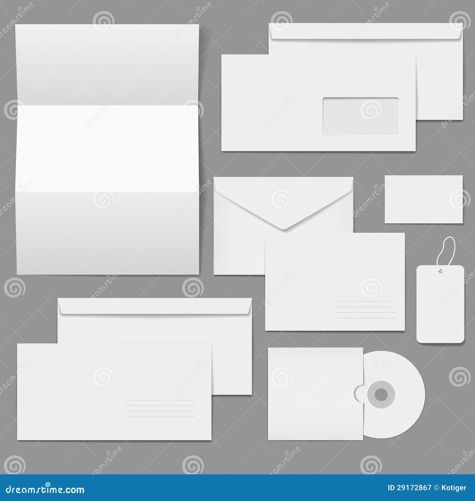 Blank Business Empty Corporate Templates Stock Vector - Illustration of ...