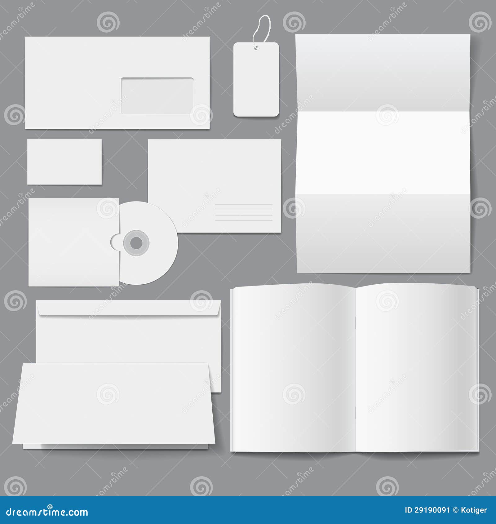 Blank Business Empty Corporate Templates Stock Vector - Illustration of ...