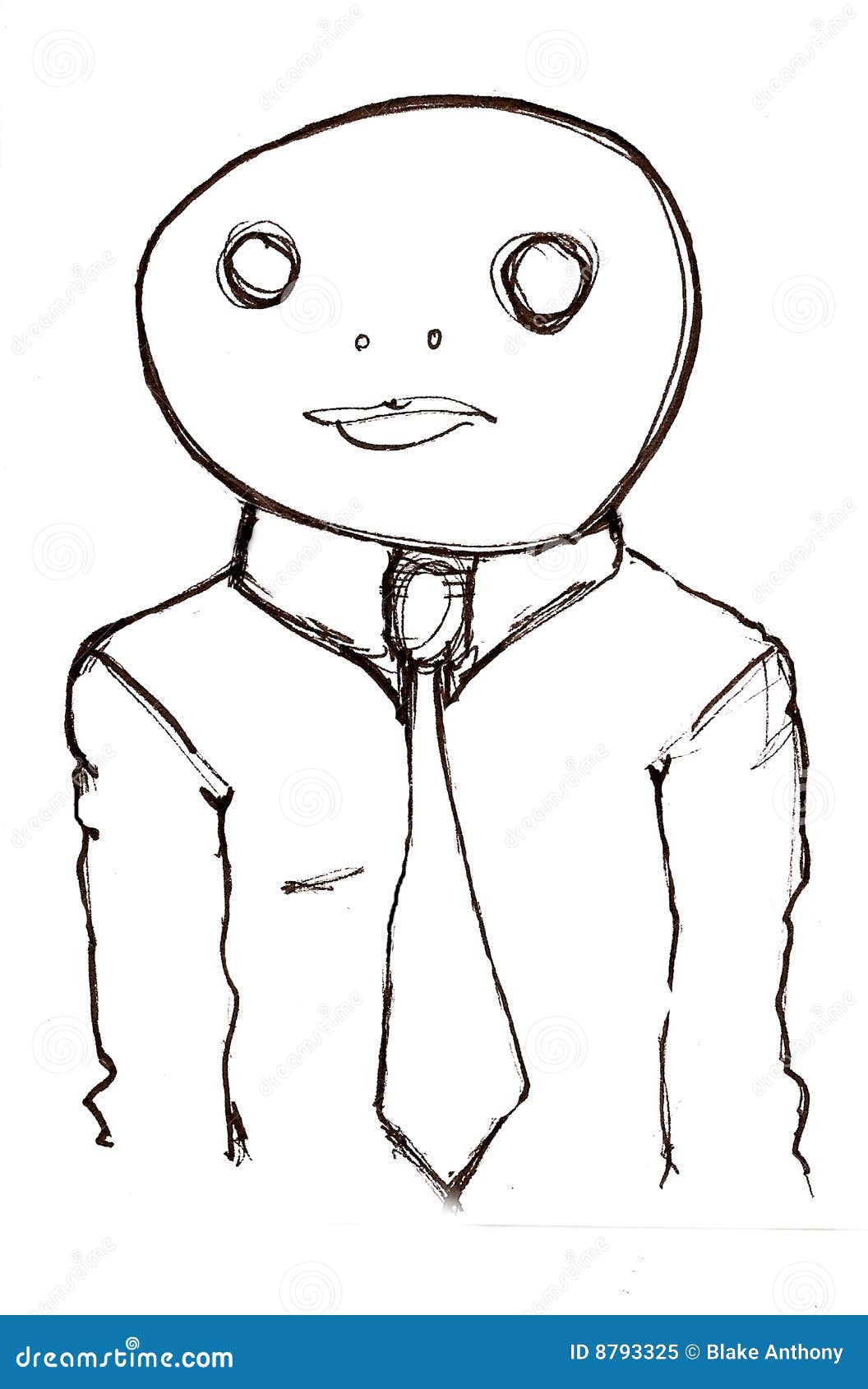 Blank business man stock illustration. Illustration of generic - 8793325