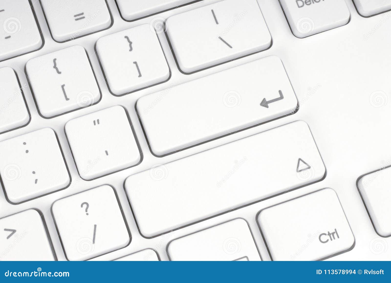 Blank Button of the Computer Keyboard Stock Photo - Image of choice ...