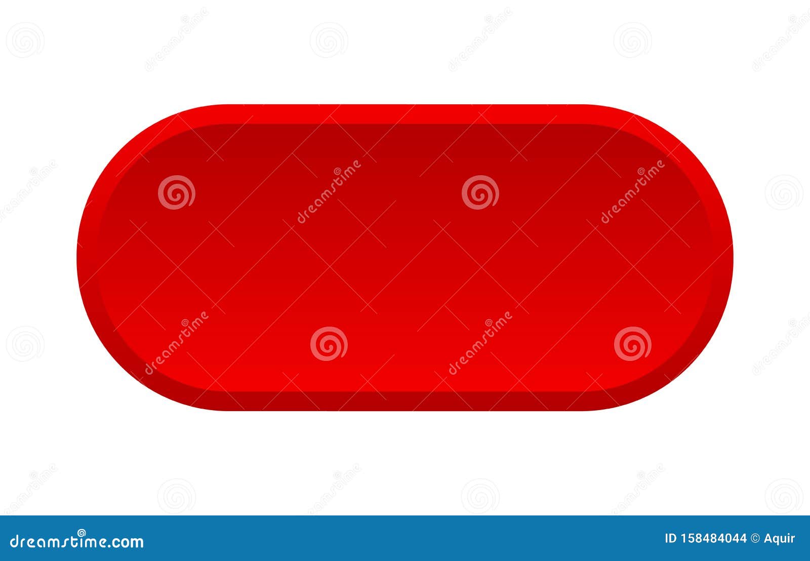 Blank button stock vector. Illustration of website, square - 158484044