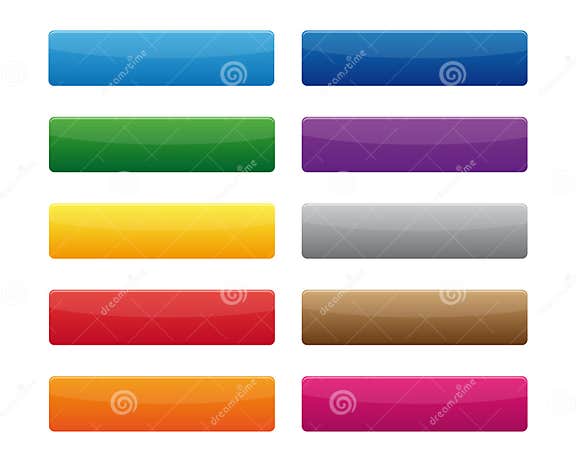 Blank buttons stock vector. Illustration of design, empty - 23796779