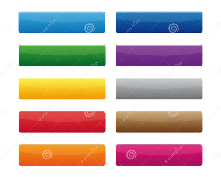 Blank buttons stock vector. Illustration of design, empty - 23796779