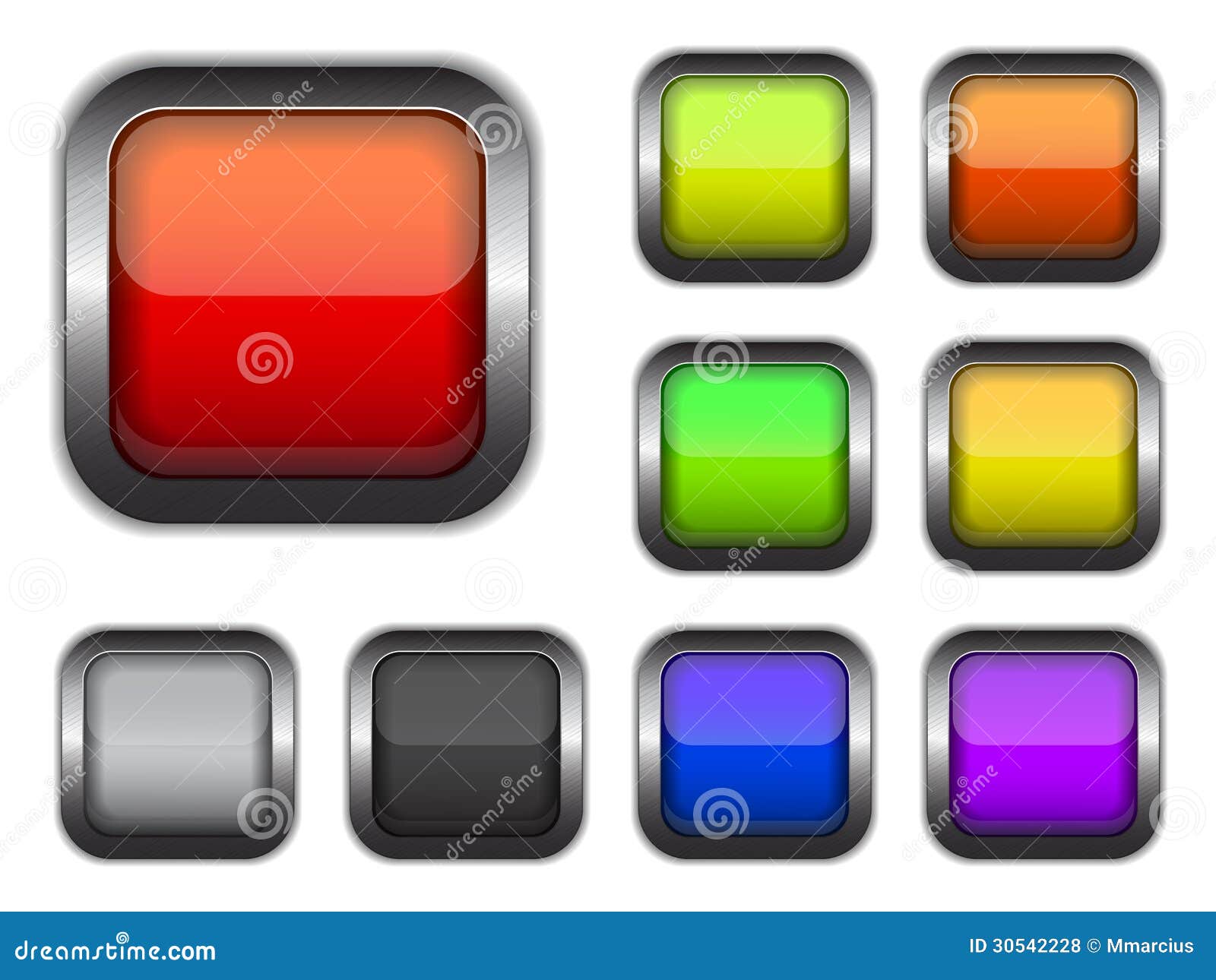 Blank buttons stock vector. Illustration of graphic, badge - 30542228