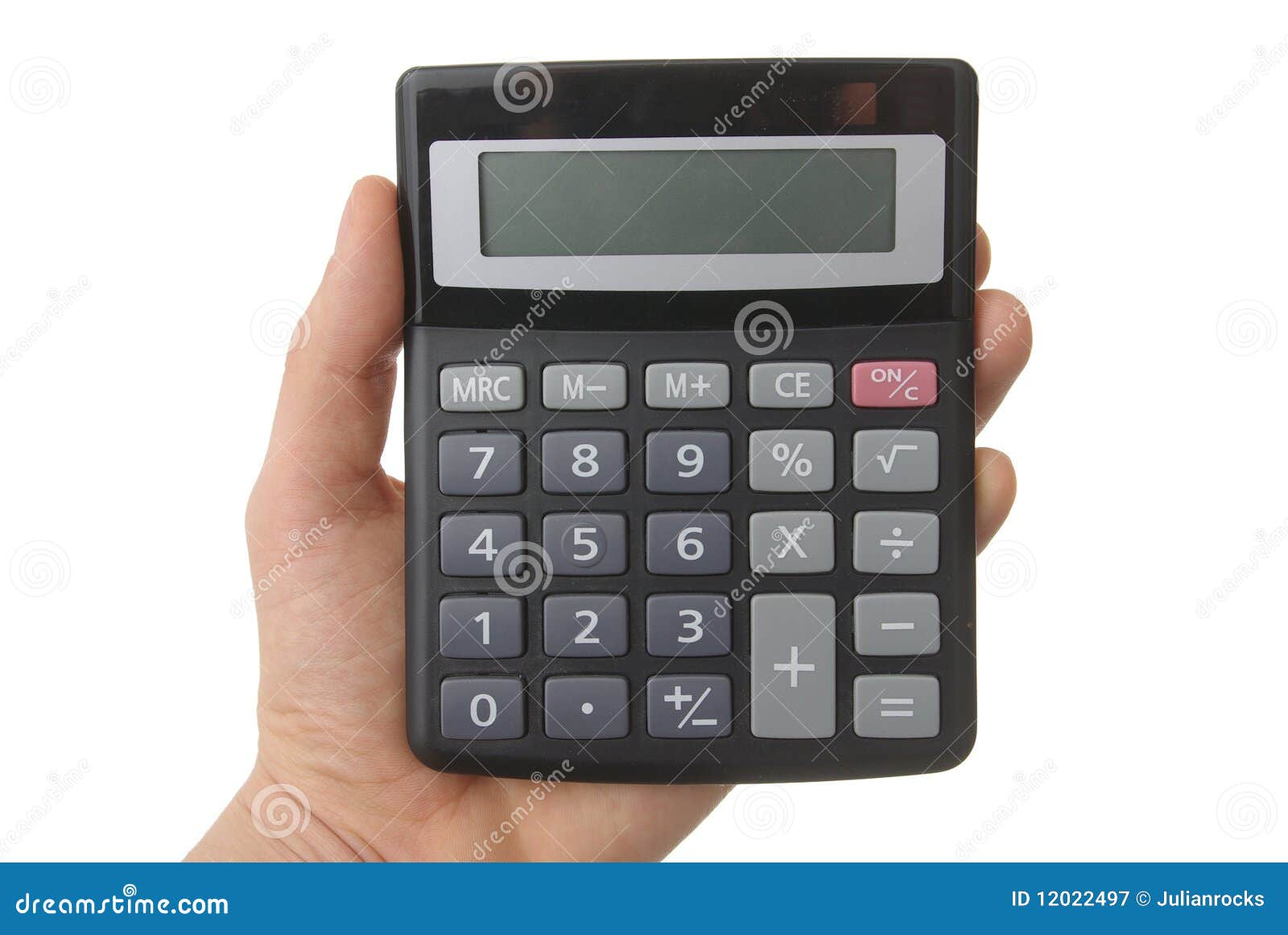 Blank Calculator with Clipping Paths Stock Image - Image of accuracy ...