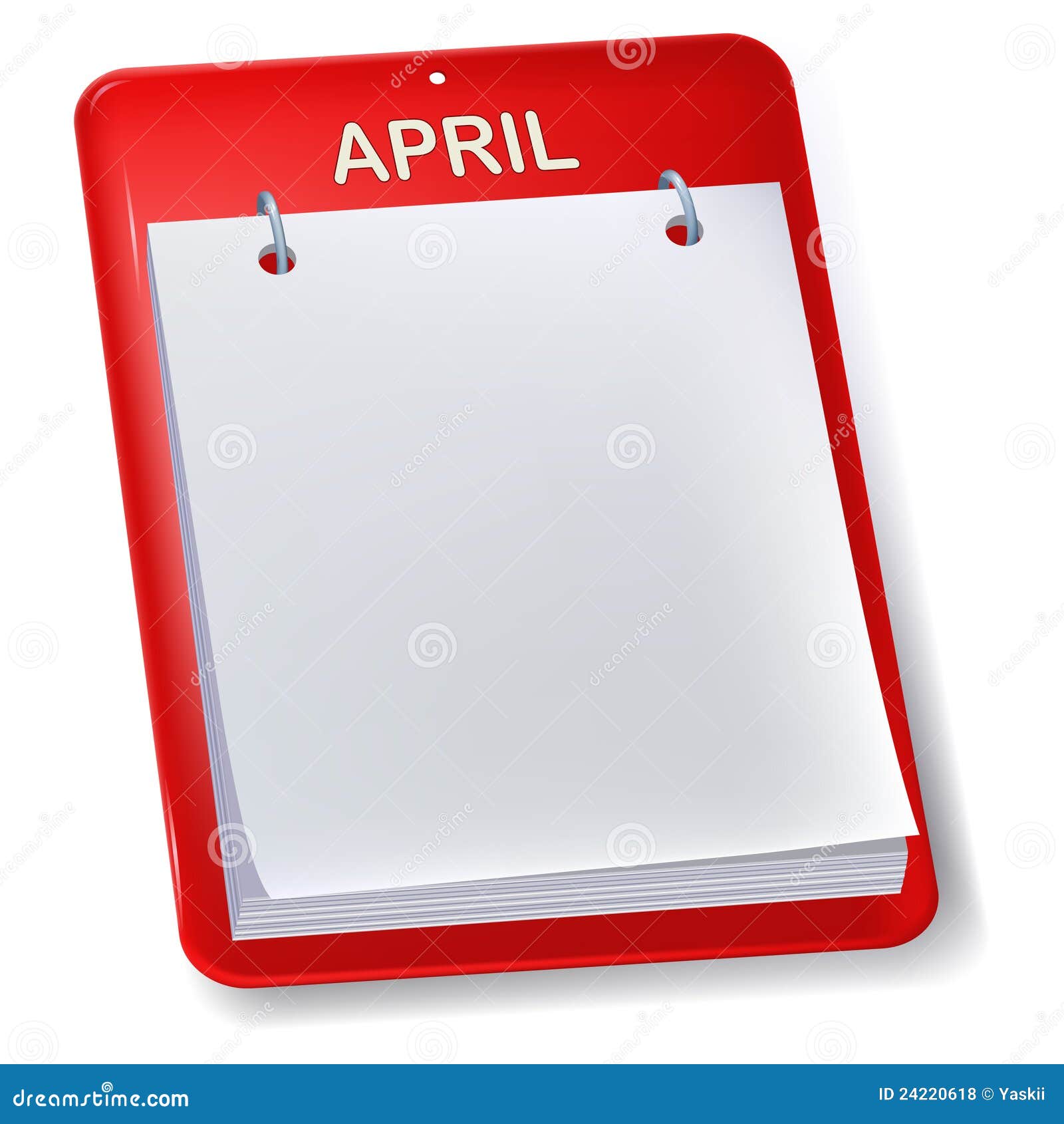 Blank Calendar Clip Art Cartoon Vector | CartoonDealer.com #13982039