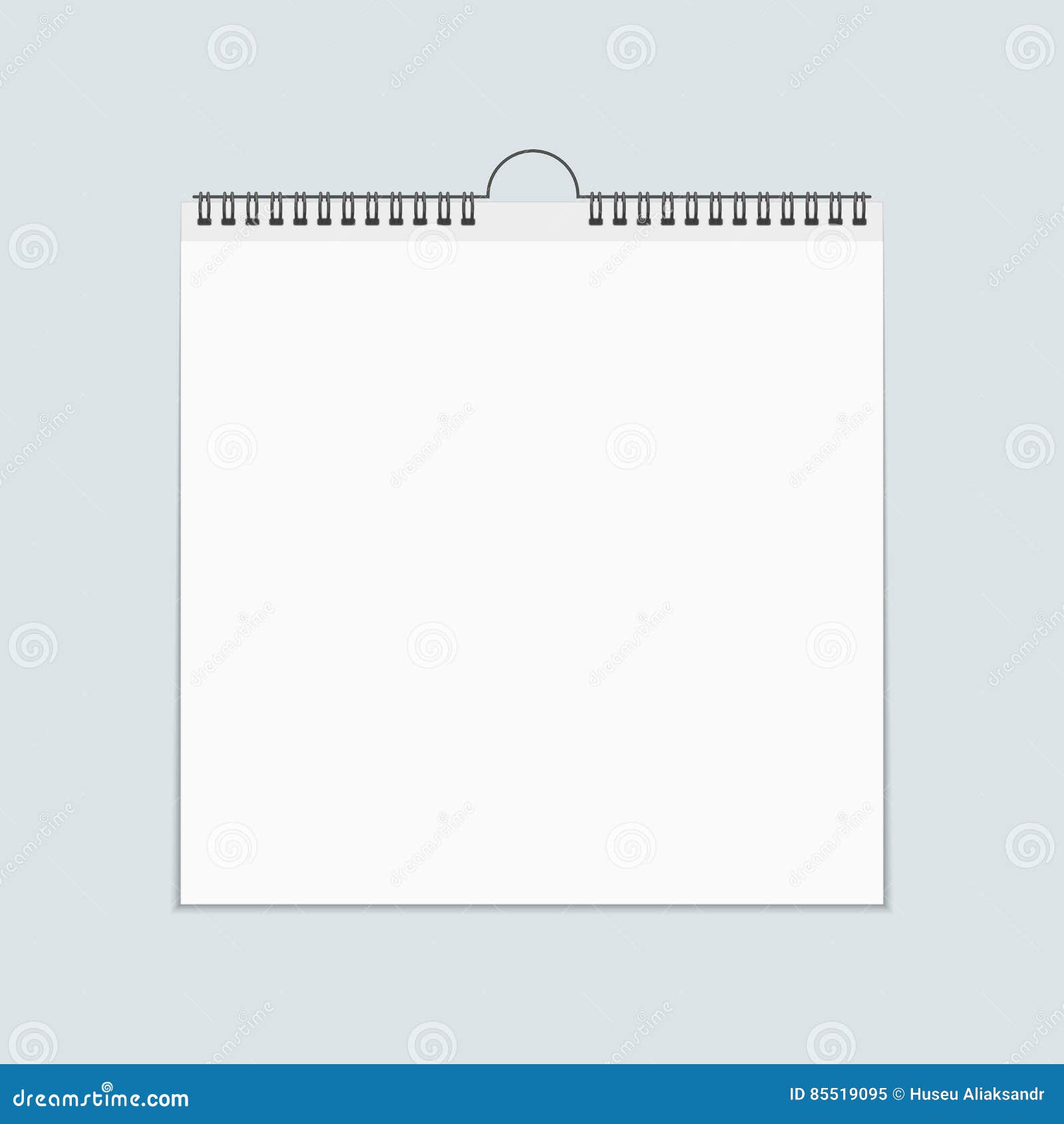 Blank calendar vector. stock vector. Illustration of card - 85519095
