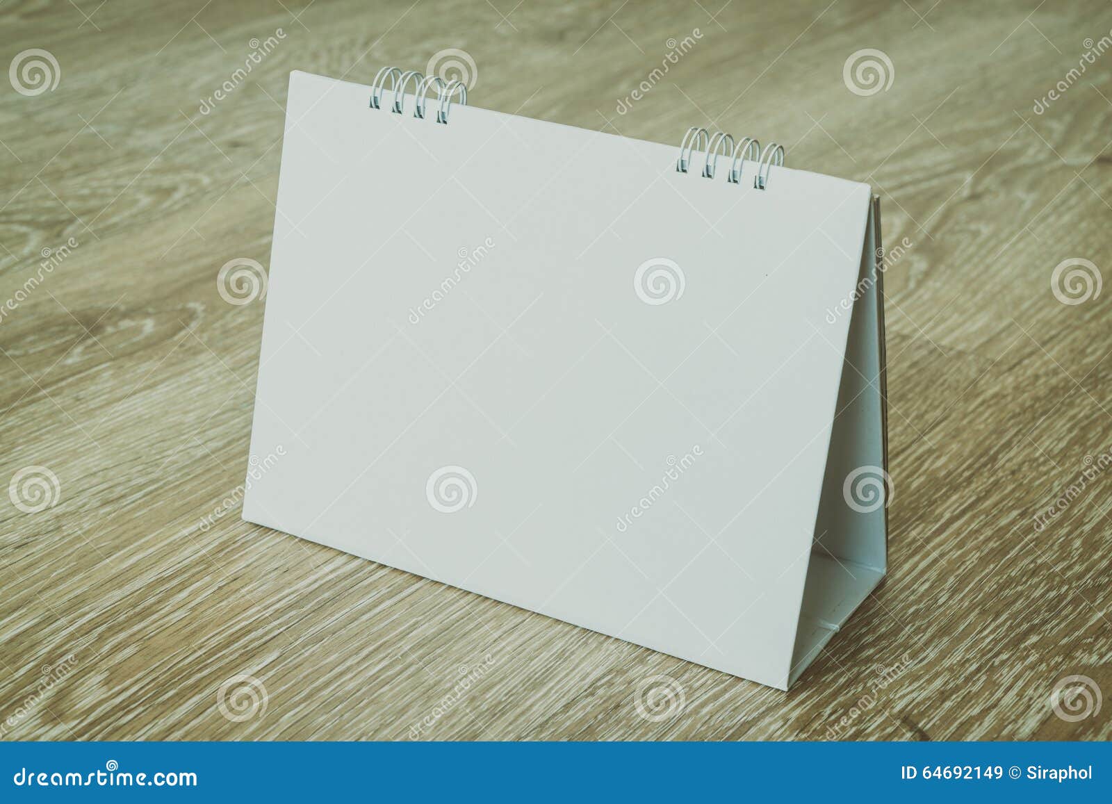 Blank Calendar on Wooden Background Stock Image - Image of background ...