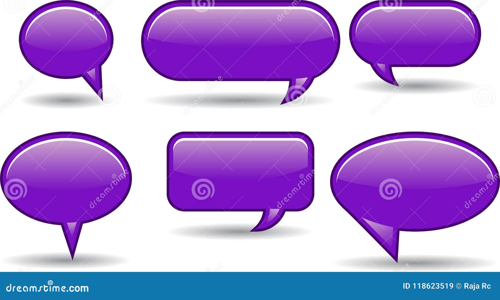 Callouts blank stock vector. Illustration of callouts - 118623519