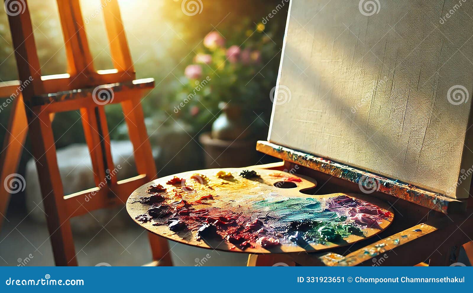 Palette Full Of Bold And Daring Colors For A Dramatic Look Royalty-Free ...