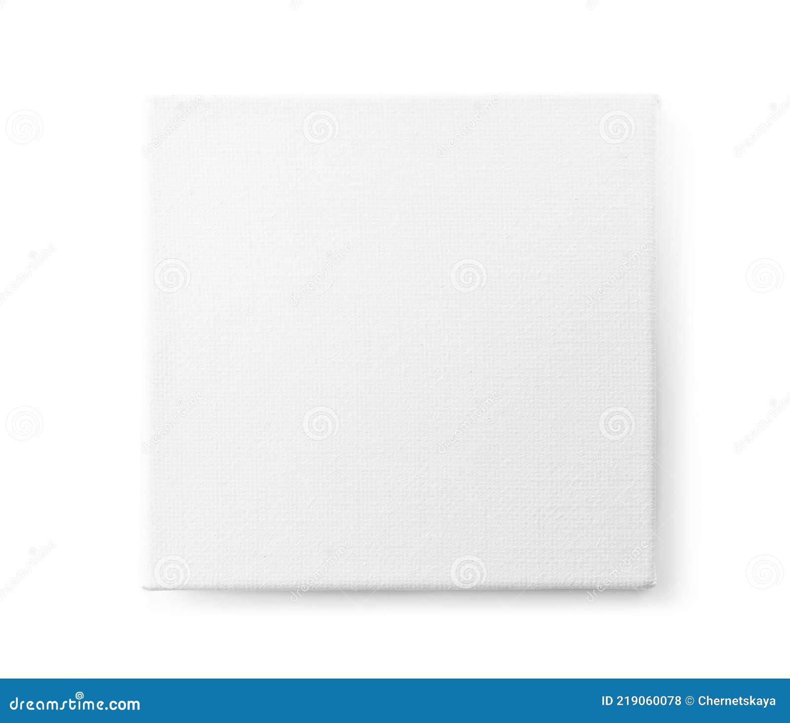 Blank Canvas Isolated on White, Space for Text Stock Photo - Image of ...