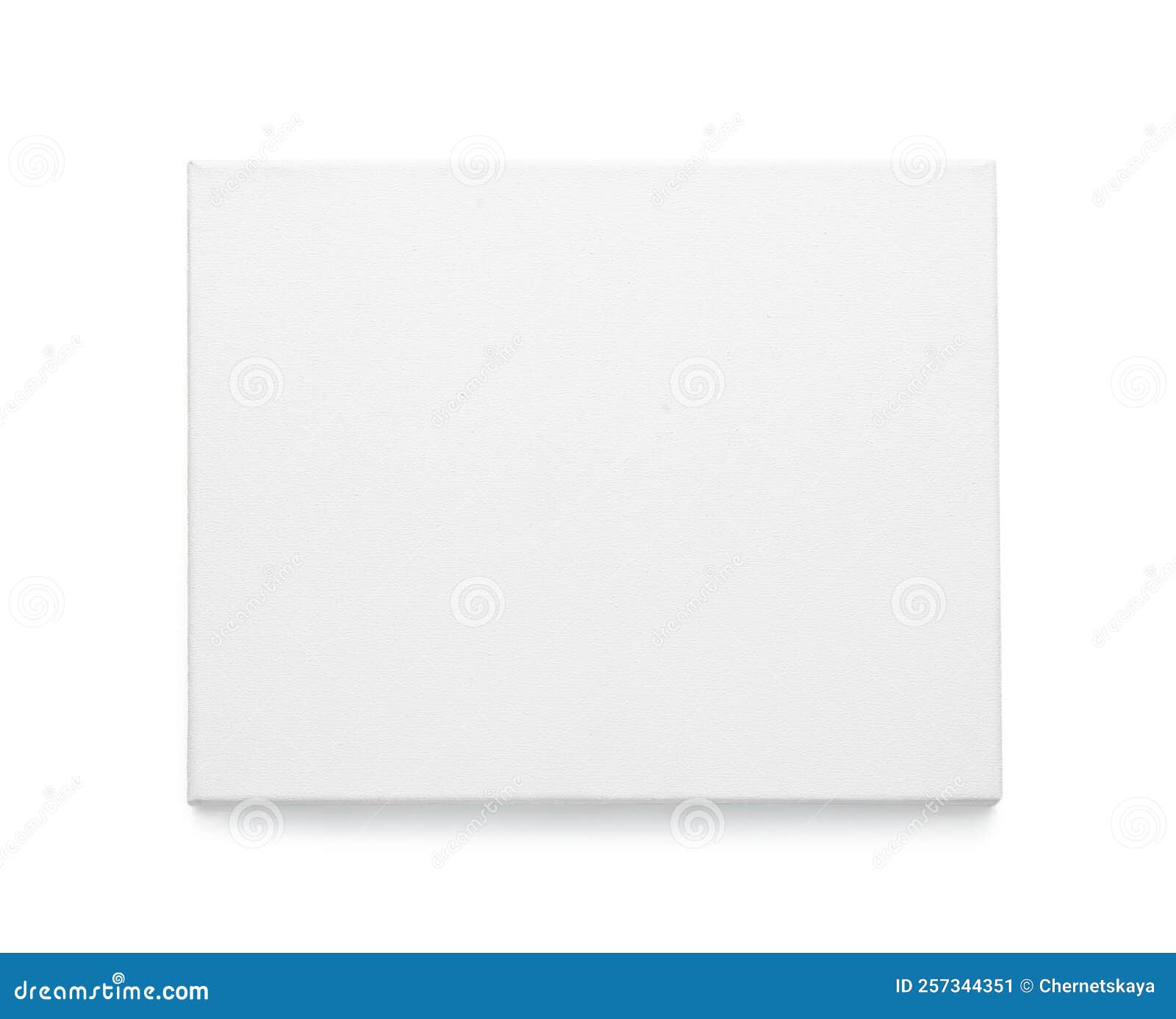 Blank Canvas Isolated on White, Top View. Space for Design Stock Image ...