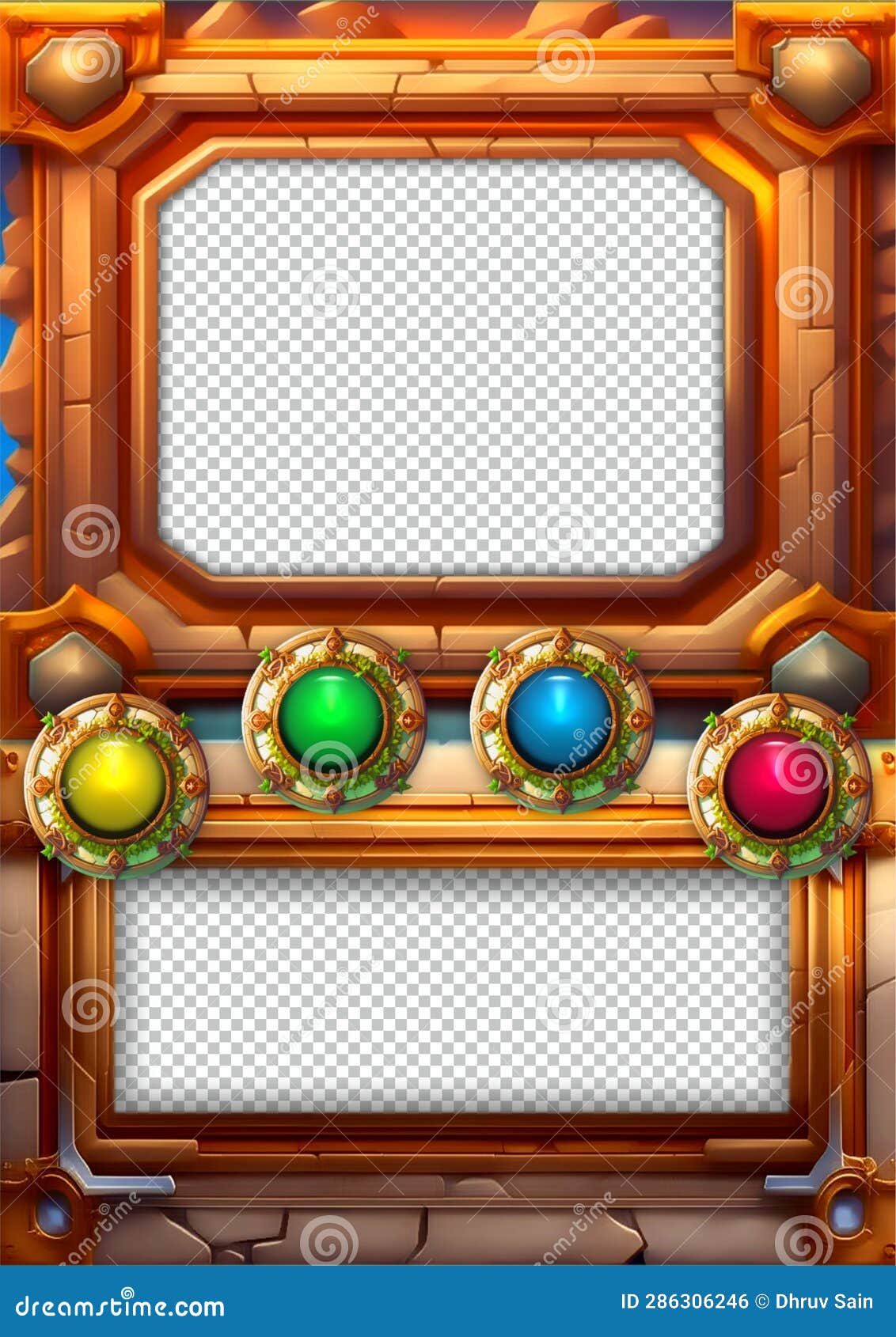 A Blank Playing Card on a Transparent Background. PNG Format. Stock ...